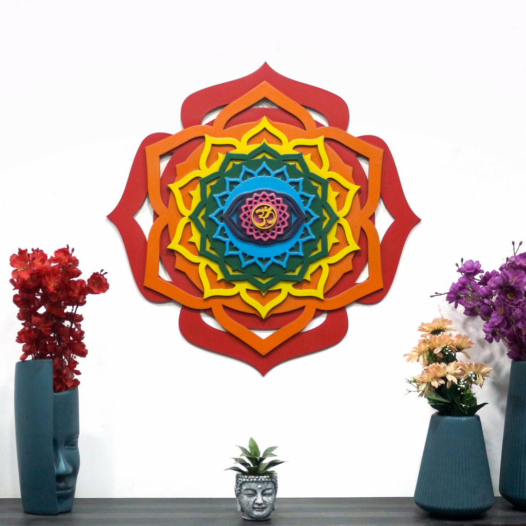 Buy 7 Chakra Lotus Home Décor Art Online from Endmill Kalakruti