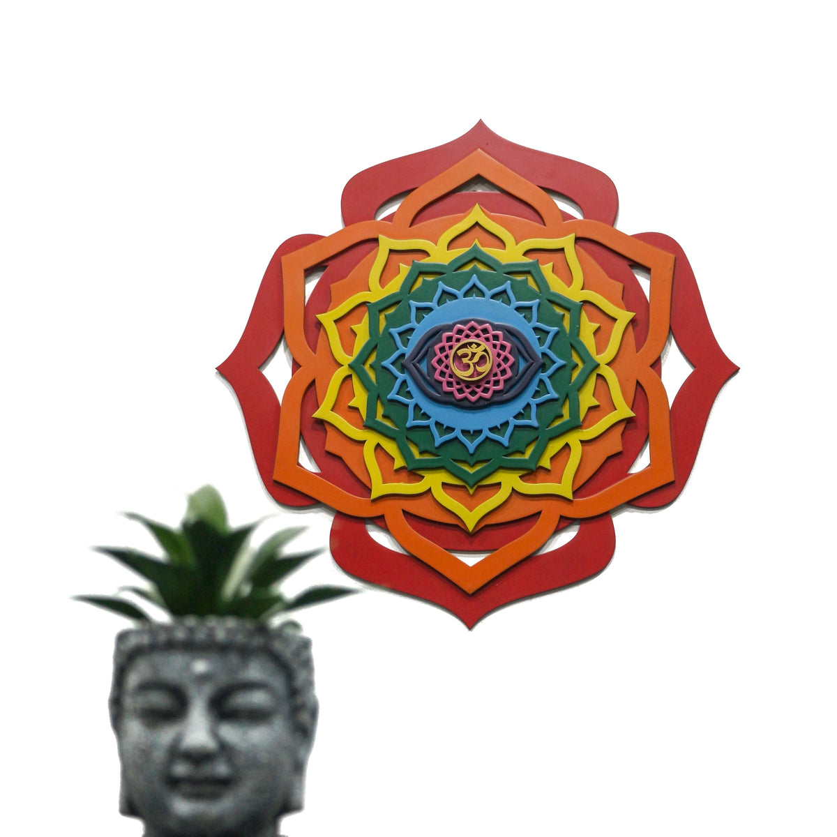 Buy 7 Chakra Lotus Home Décor Art Online from Endmill Kalakruti