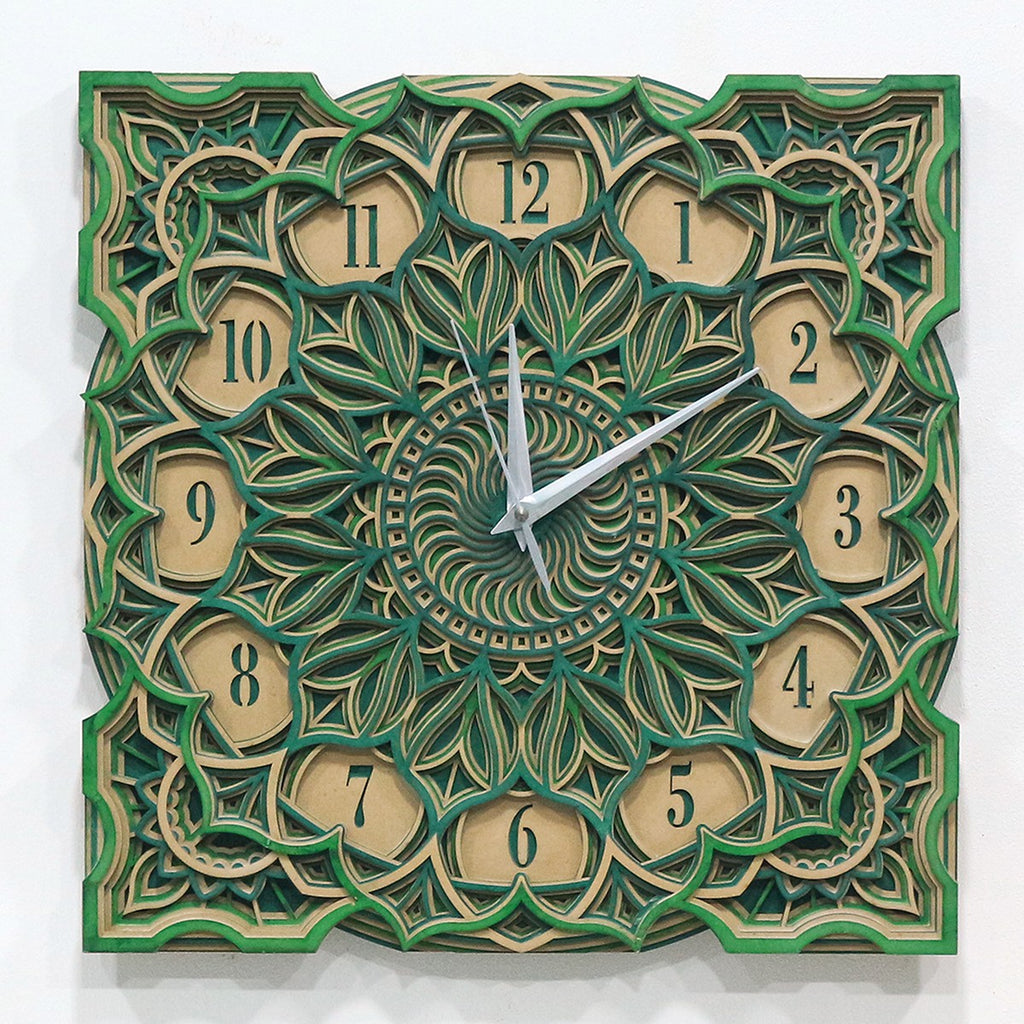 Buy Void Wooden Wall Clock Online from Endmill Kalakruti