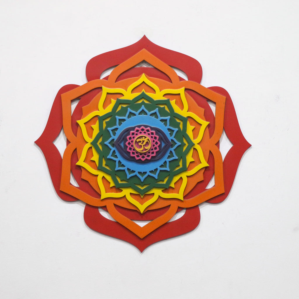 Buy 7 Chakra Lotus Home Décor Art Online from Endmill Kalakruti