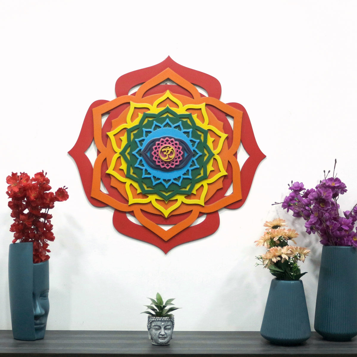 Buy 7 Chakra Lotus Home Décor Art Online from Endmill Kalakruti