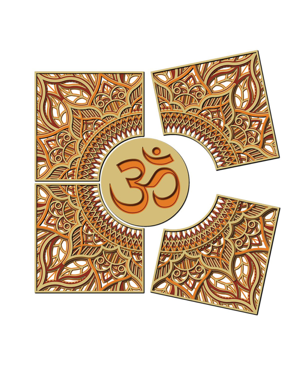 Matrix Mandala 04 Big Ohm for Wall Décor – Endmill Kalakruti